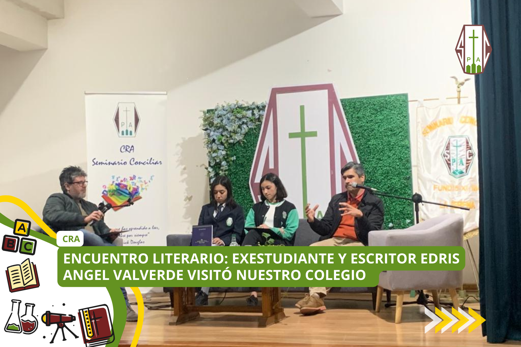 ENCUENTRO LITERARIO: EXESTUDIANTE Y ESCRITOR EDRIS ANGEL VALVERDE ...